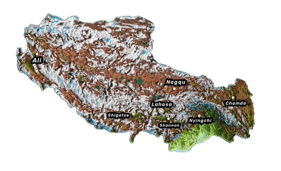 Tibet Maps, Tourist Map of Tibet-Silk Road Travel