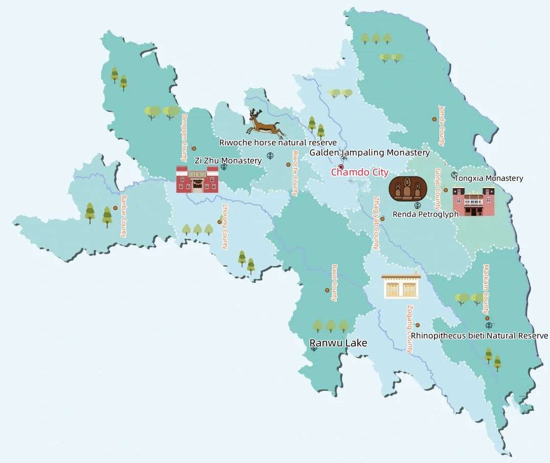 Tibet Maps, Tourist Map of Tibet-Silk Road Travel