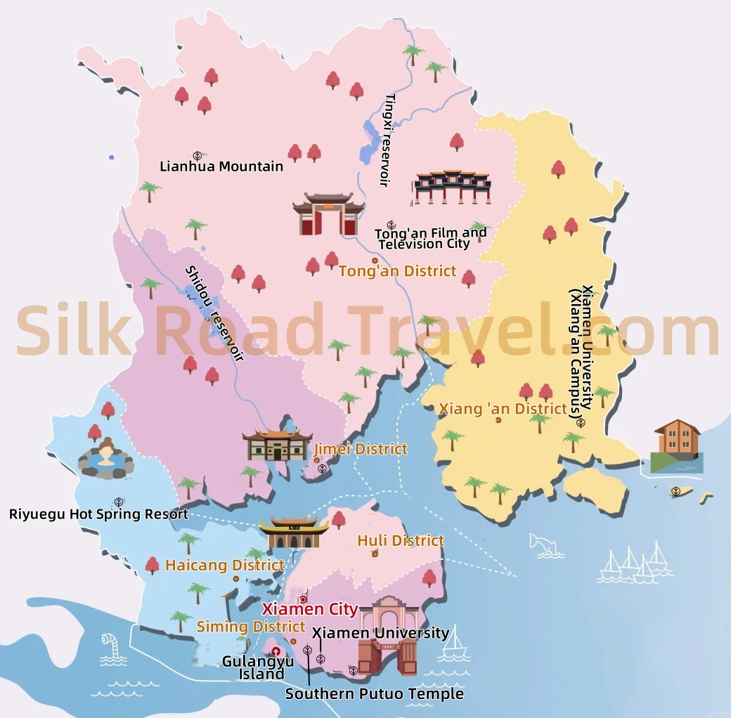 Fujian Maps, Tourist Maps of Fujian-Silk Road Travel