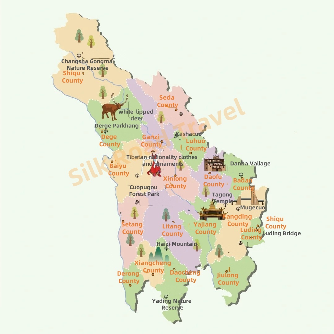 Sichuan Maps-Silk Road Travel