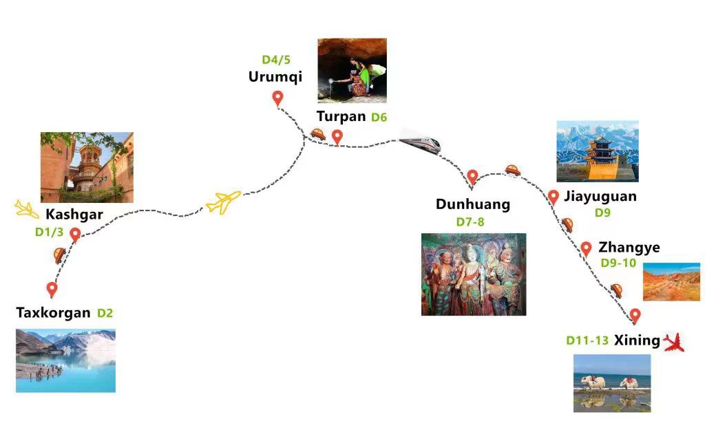 13 Days Silk Road Group Tour: Xinjiang, Gansu, Qinghai